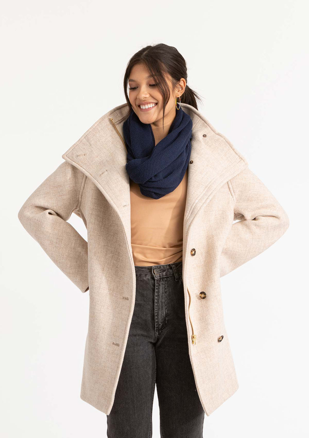 Navy Cocoon